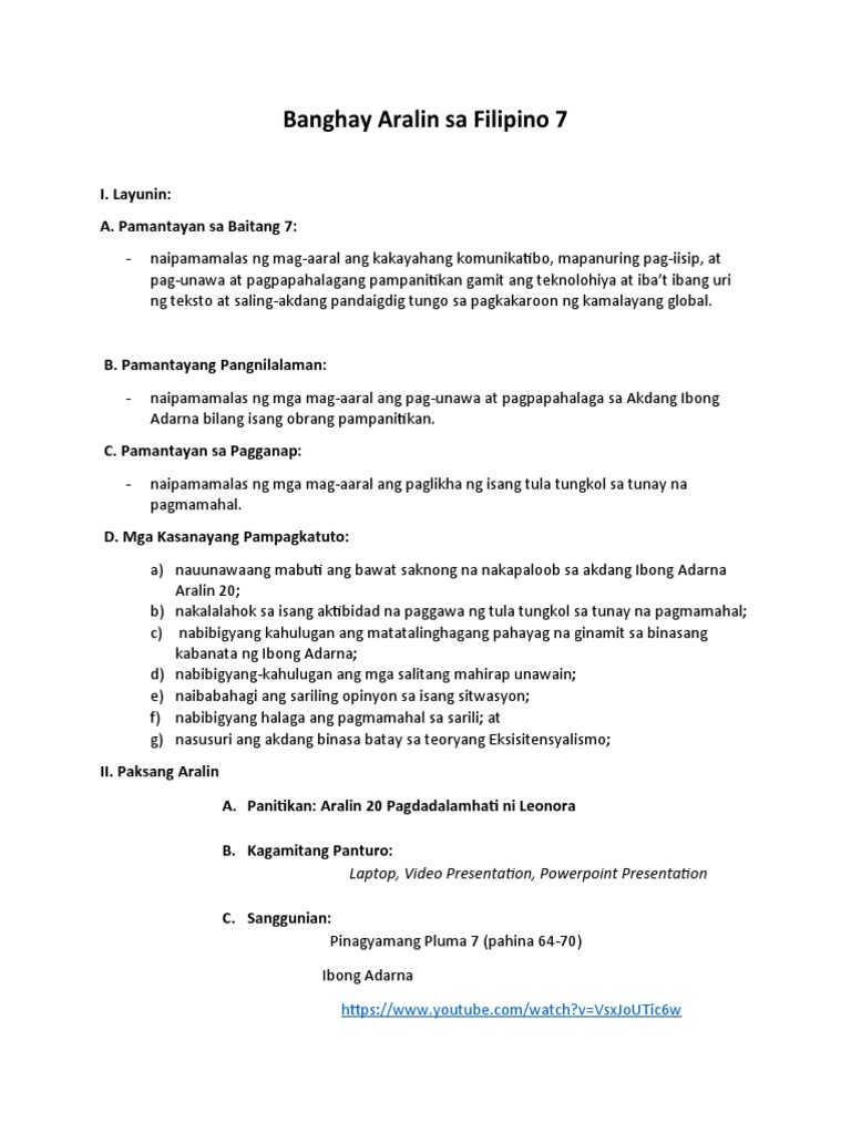 LP Ibong Adana Aralin 20 | PDF