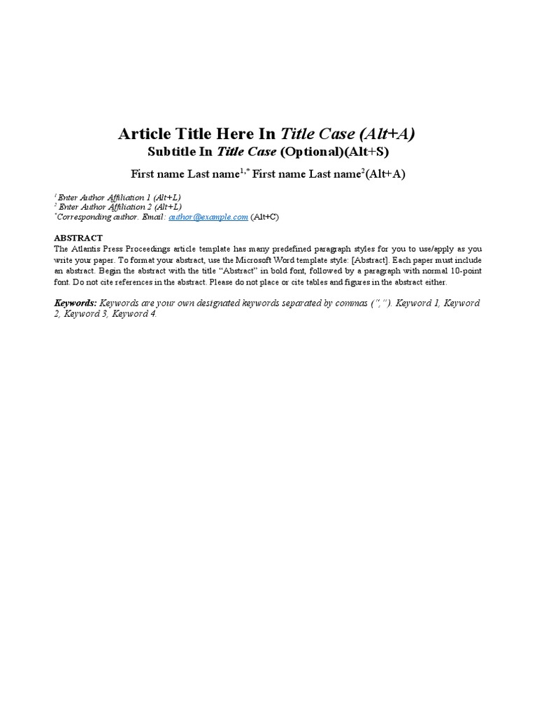 AP Proceedings Word Template | PDF | Formal Verification | Bracket