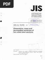 JIS G3192 H-Beam Specifications | PDF