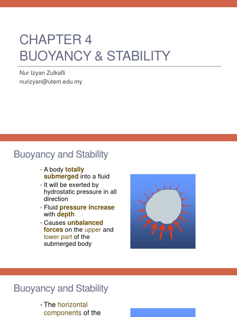 Chapter 4 - Buoyancy | PDF | Buoyancy | Metrology