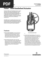 Fisher 585C Piston Actuators: Features | PDF | Piston | Valve