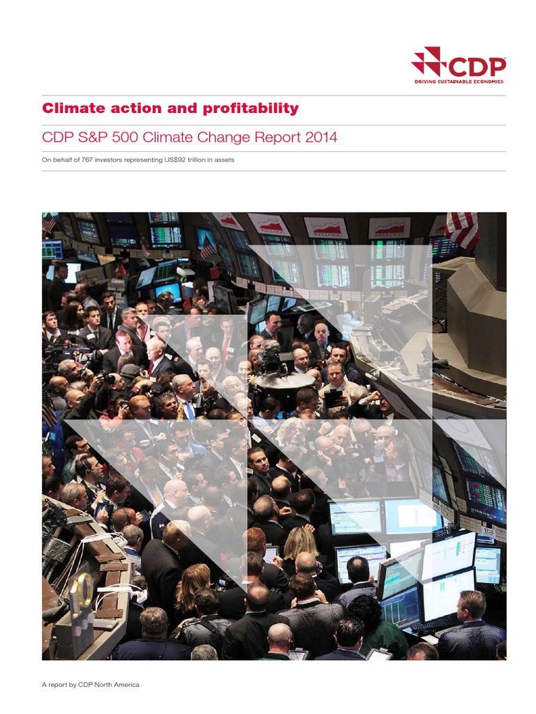 CDP SP500 Climate Report 2014 | PDF | Climate Change | Sustainability