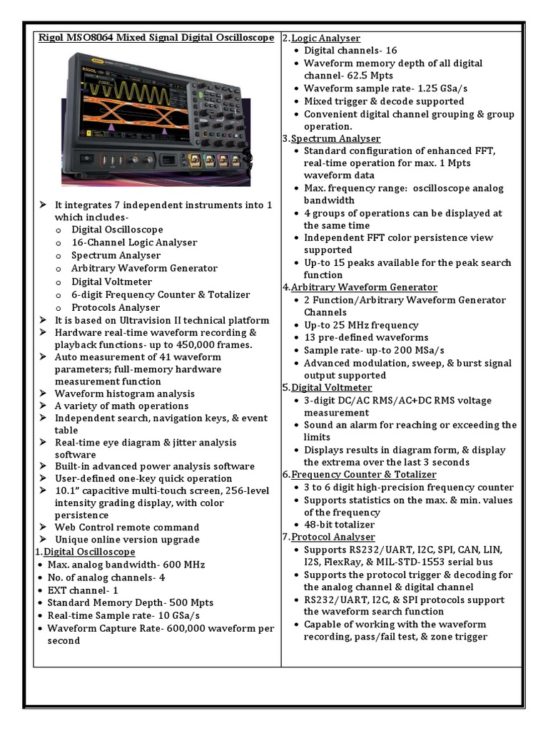 ESDM Lab Equipments Features | PDF | Manufactured Goods | Electrical ...