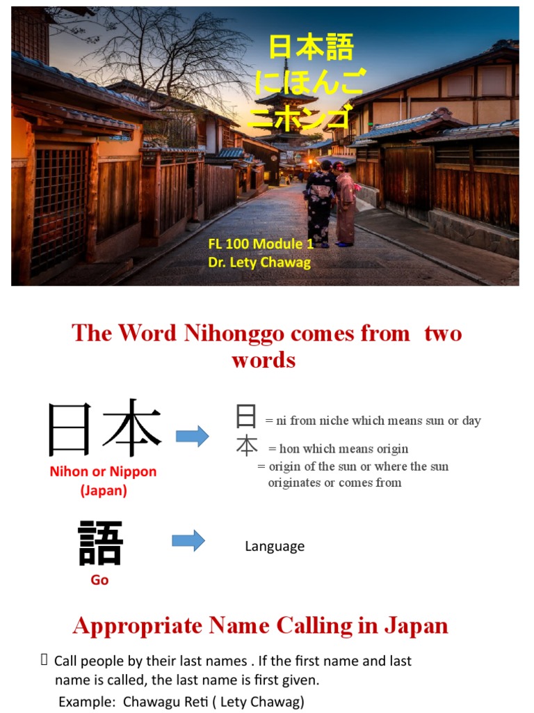 Appropriate Name Calling and Use of Honorifics in Japanese Culture ...