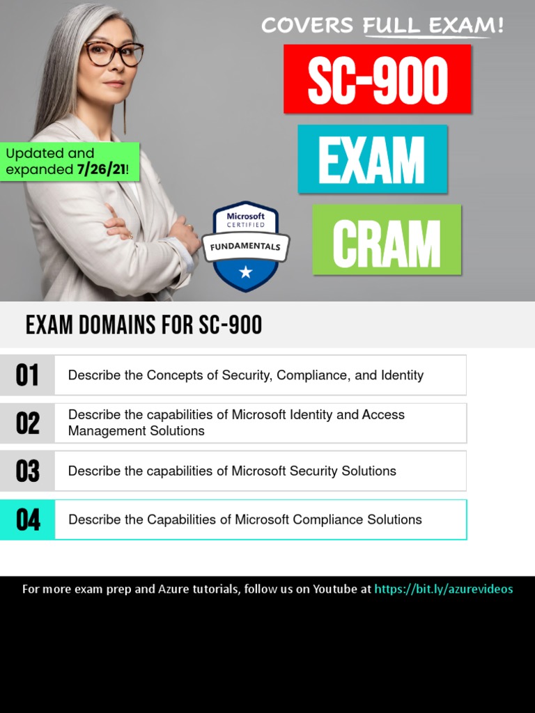 SC-900 Exam Cram v2 FULL COURSE Handout | PDF | Public Key Cryptography ...
