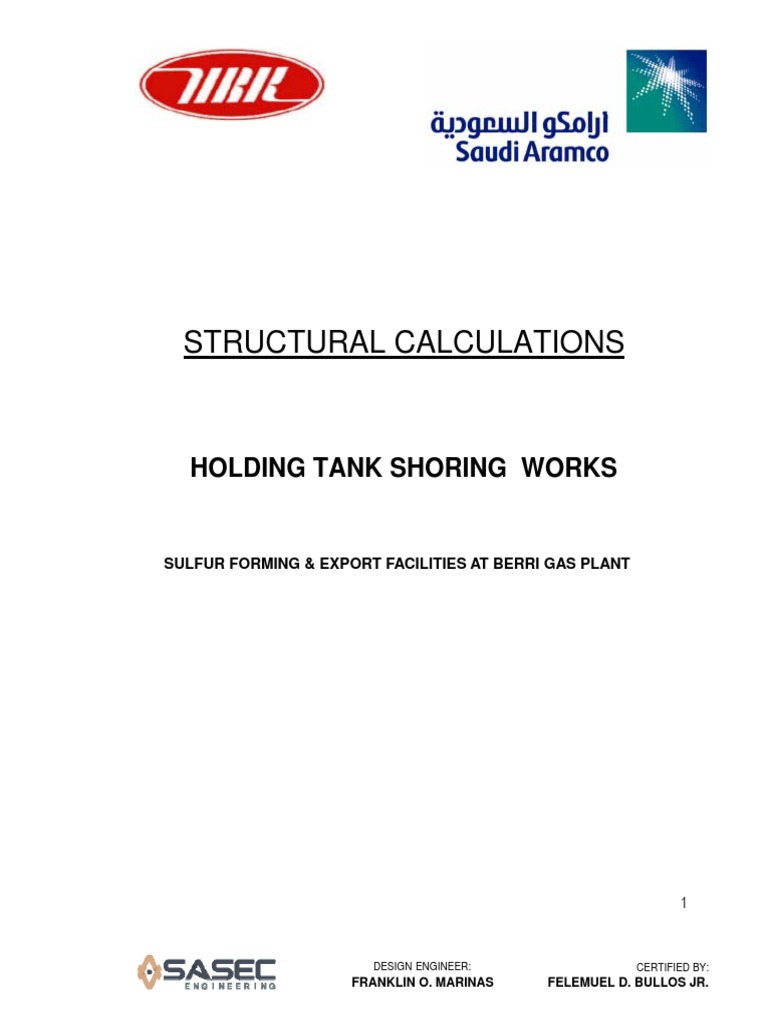 Structural Calculation - Excavation Shoring | Download Free PDF | Deep Foundation | Geotechnical ...