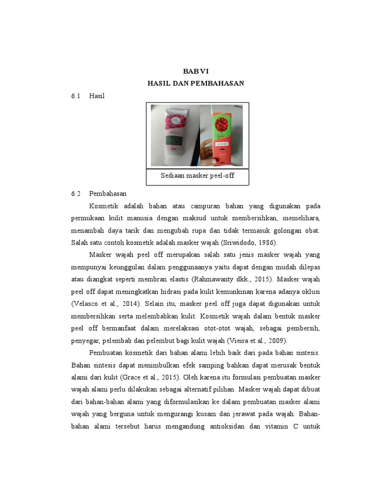 Bab Vi Sediaan Masker | PDF | Kesehatan Holistik | Sains & Matematika