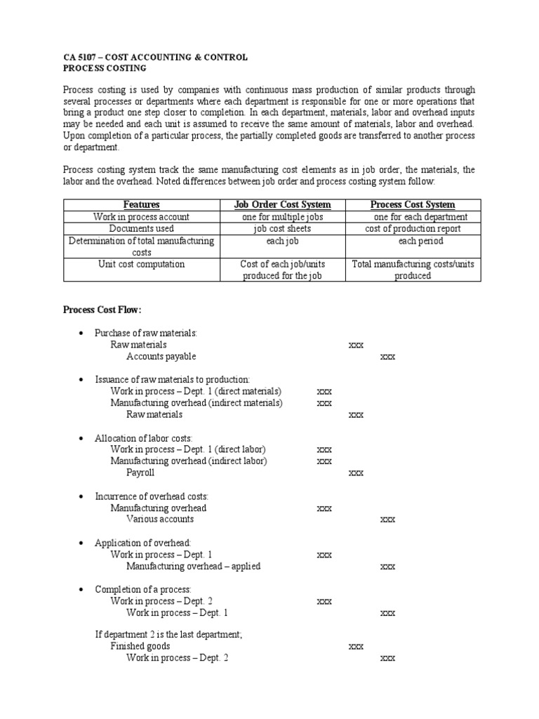 Module 7 Process Costing | PDF | Inventory | Business Process