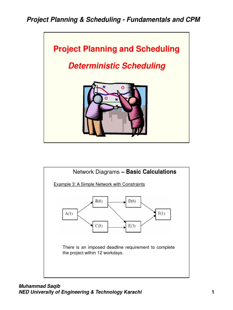 L03 - Project Planning & Scheduling - Fundamentals and CPM - v8 | PDF ...