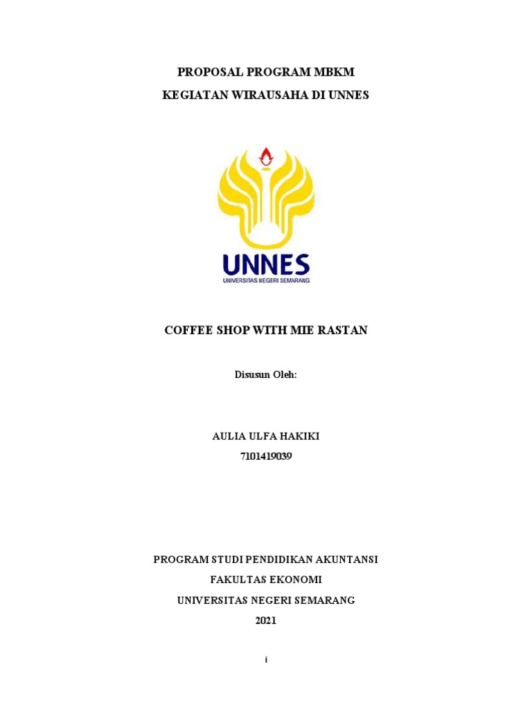 Proposal Program MBKM | PDF