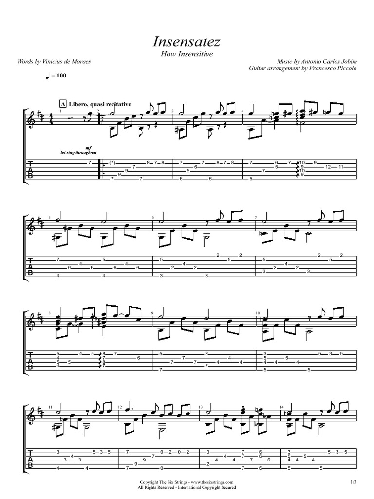 Insensatez: How Insensitive | PDF | Works