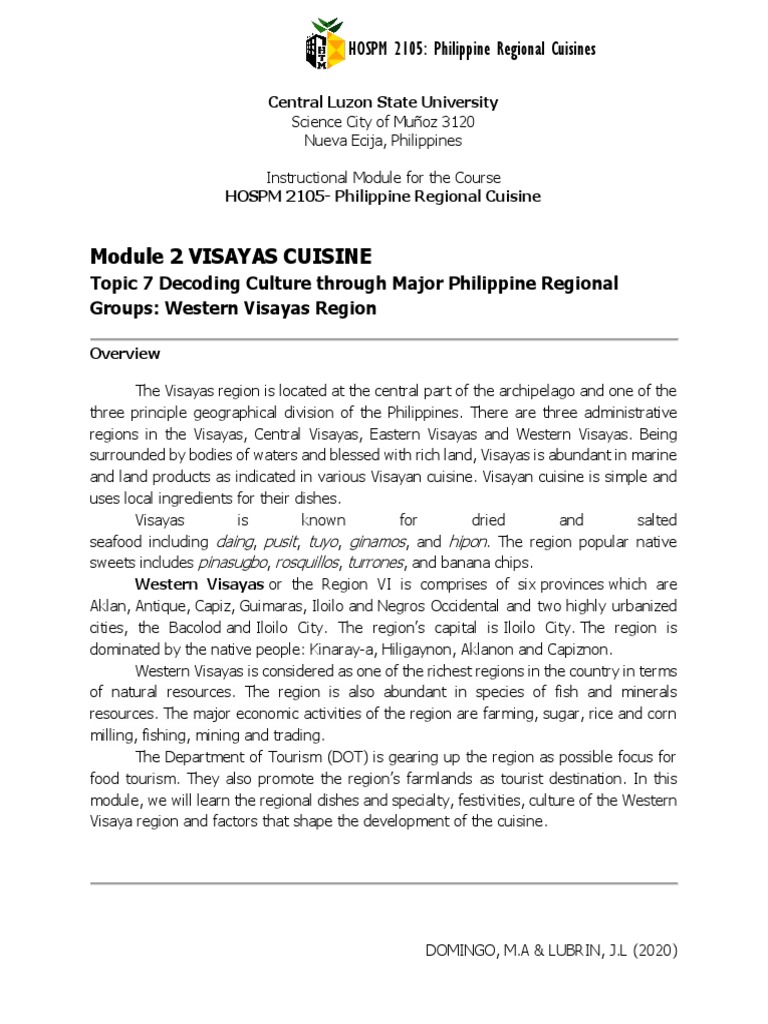 Module 3 | PDF | Cuisine | Sauce