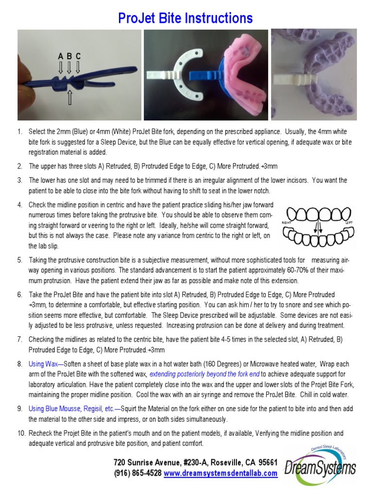 ProJet Bite Fork Usage Instructions | PDF | Wellness