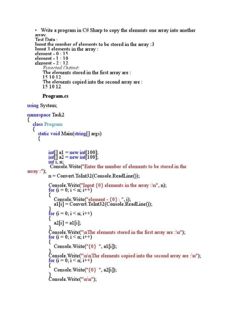Assignment 1 Download Free Pdf C Sharp Programming Language Parameter Computer Programming