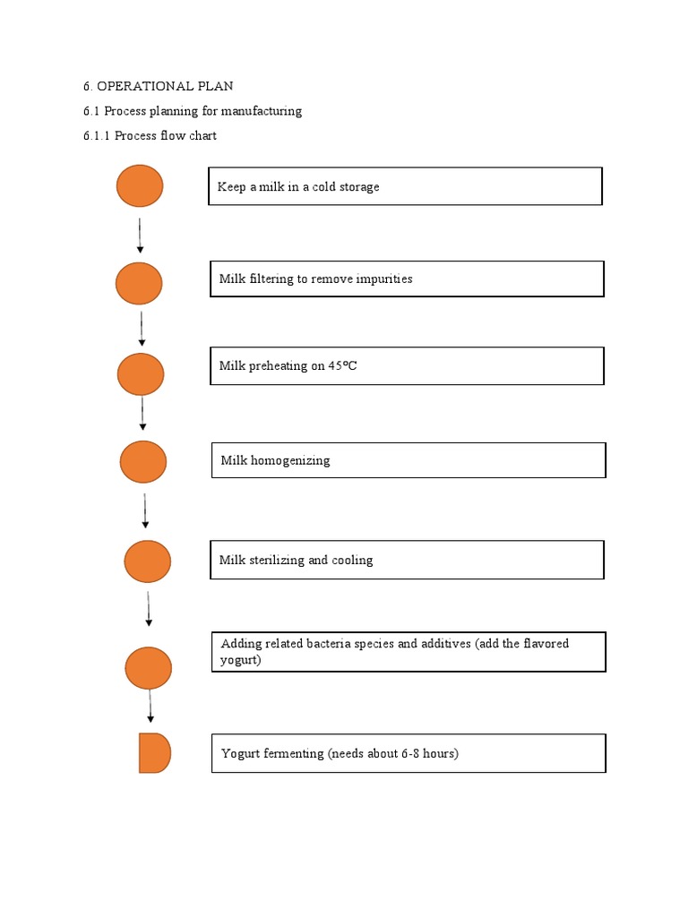 Full Operation Plan | PDF | Yogurt | Milk