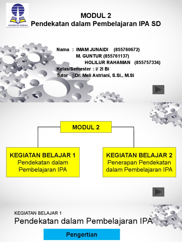 Modul 2 Pendekatan Dalam Pembelajaran IPA SD | PDF