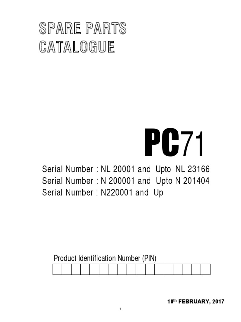 Spare Parts Catalogue | PDF | Manufactured Goods | Mechanical Engineering