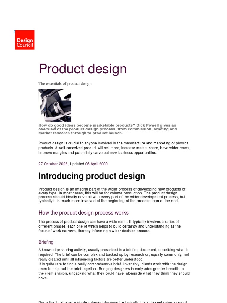 1 Product Design | PDF | Product Design | Marketing