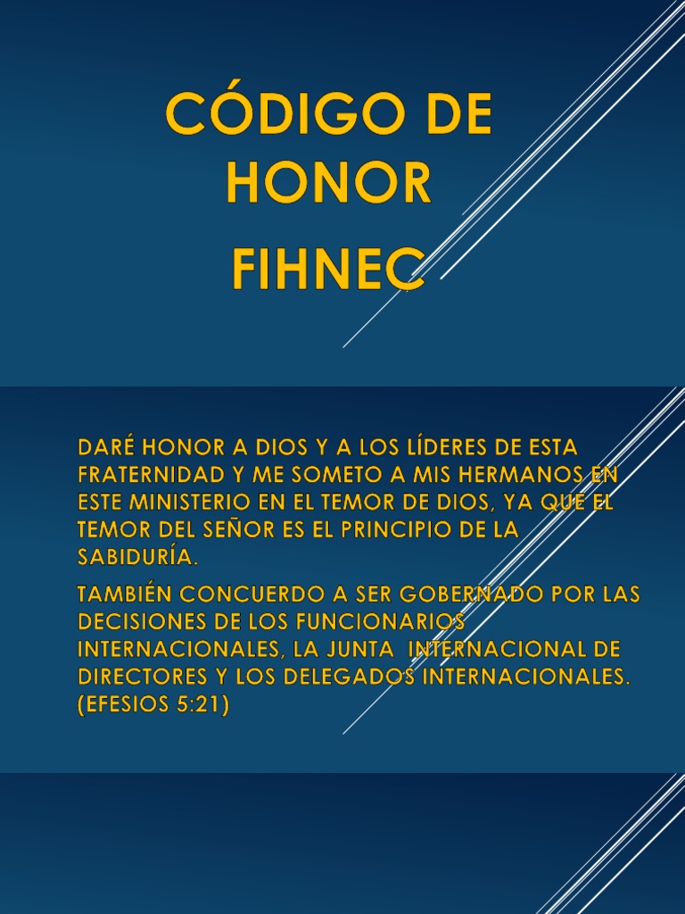 Codigo de Honor | PDF