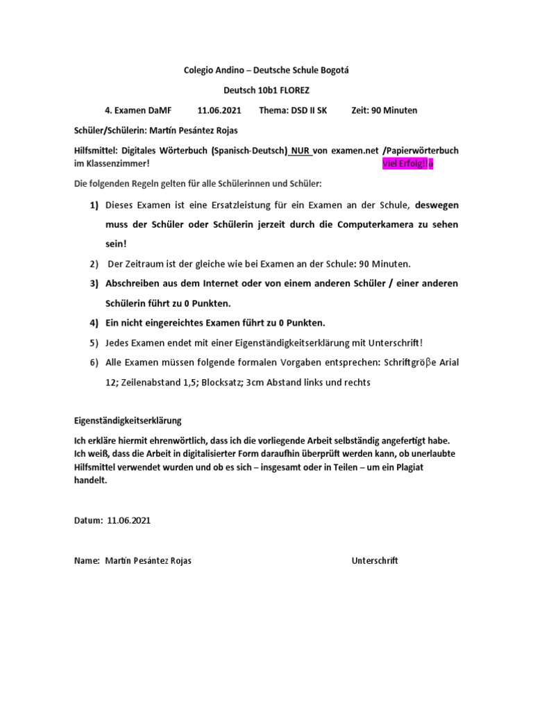 Examen 10b DSD II SK 2020 2021 | PDF