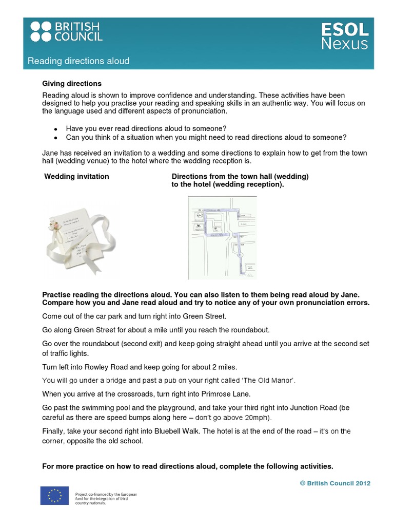 Giving Directions Paper Version | PDF | Cognition | Human Communication