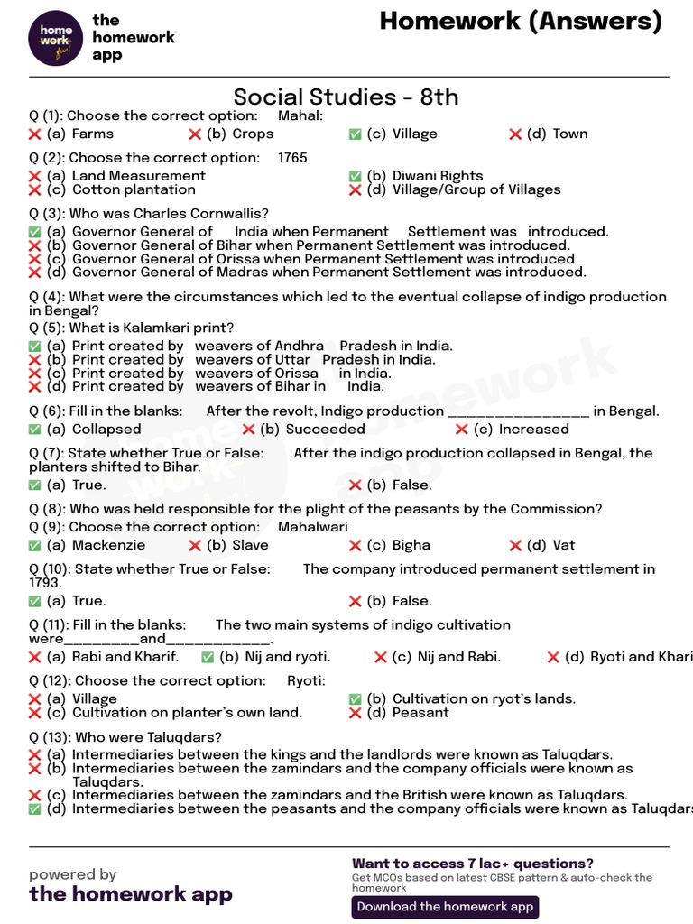 Answers - Worksheet - 8th - Social Studies - 2021-09-29T14:16 | PDF ...