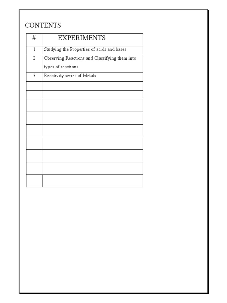 Grade 10 Chemistry Lab Manual | PDF | Sodium Hydroxide | Hydroxide