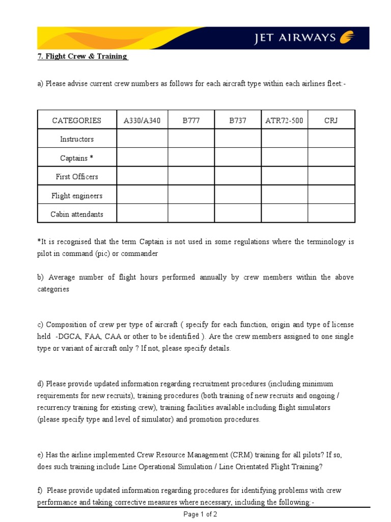 07 Flight Crew & Training | PDF
