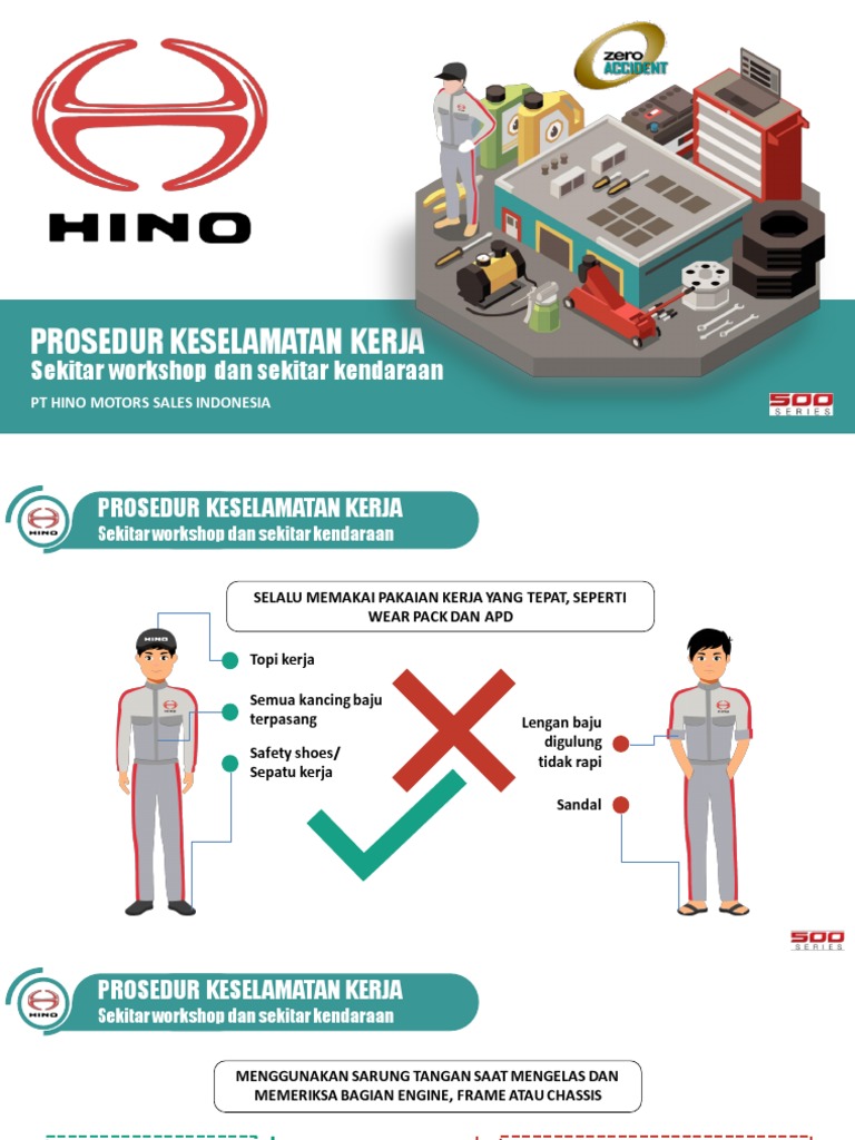 Prosedur Keselamatan Kerja di Workshop Hino | PDF