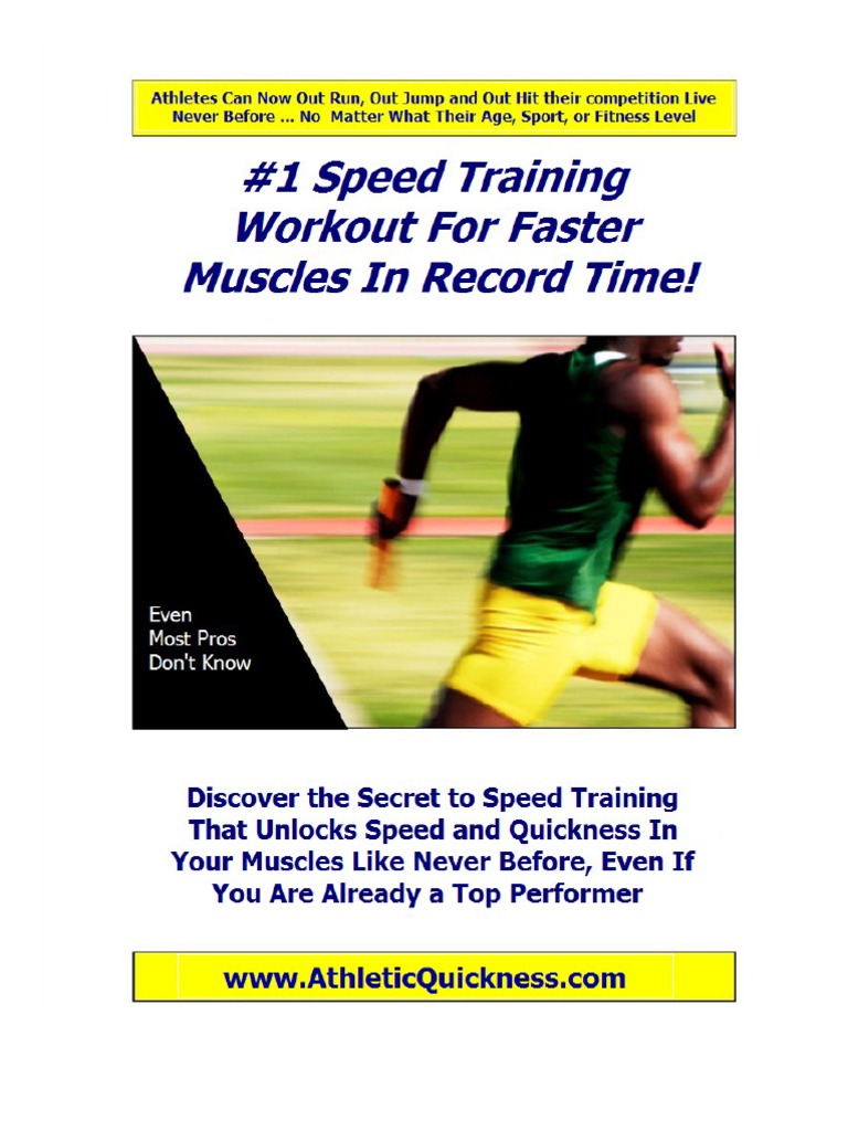 Best Kept Speed Secret | Download Free PDF | Weight Training | Strength ...