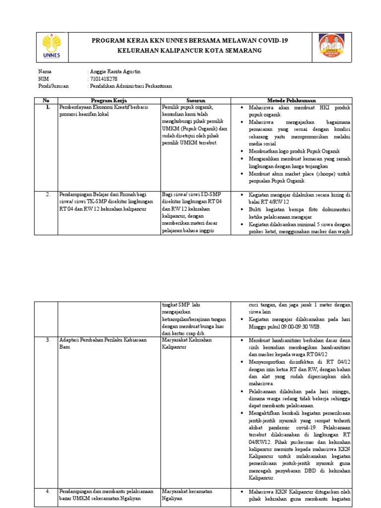 Proga KKN KALIPANCUR 2 ANGGIEEE | PDF