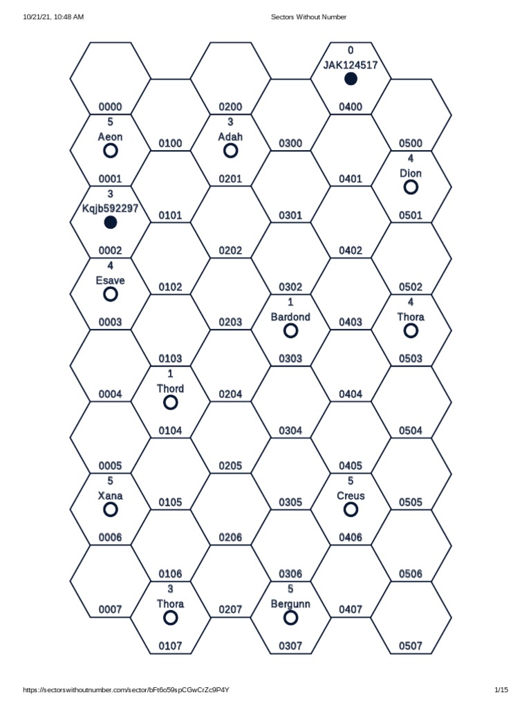Kolis Gamma Sector Map Planets | PDF