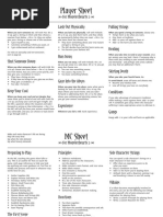 Masks - Character Sheet | PDF