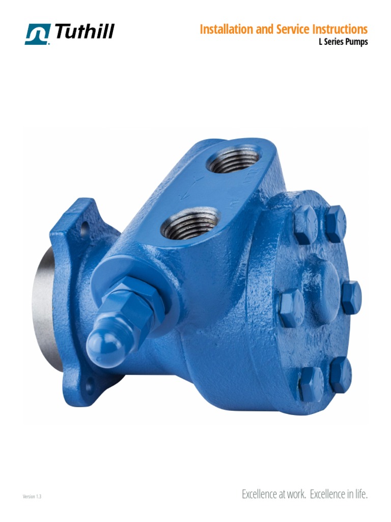Install and service L series pumps | PDF | Pump | Valve