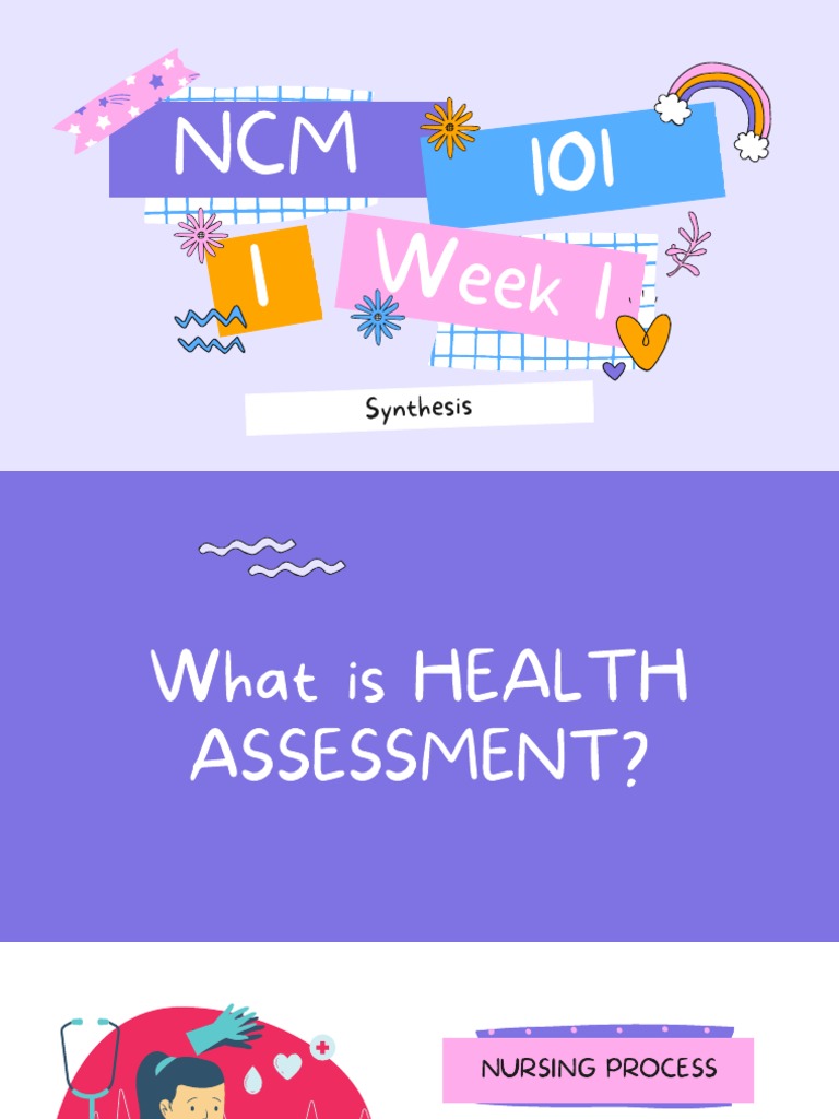 NCM 101 Iweek1: Synthesis | PDF | Career & Growth | Self-Improvement