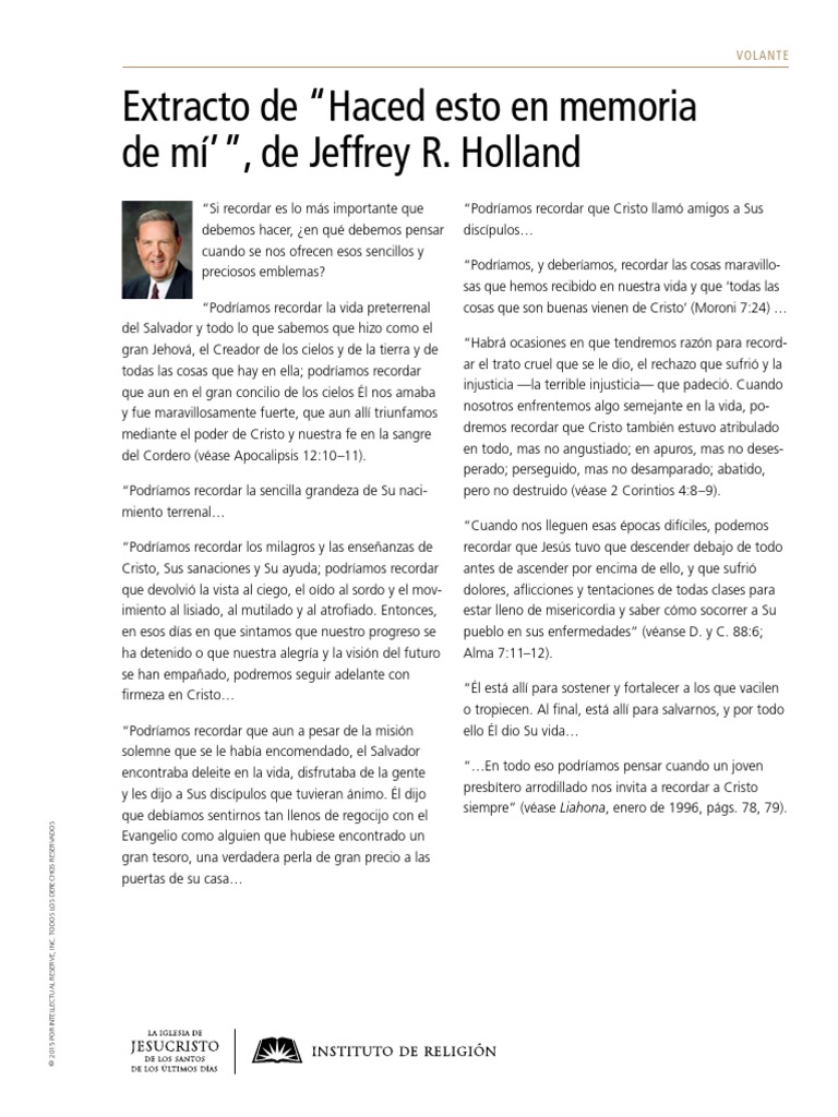 Haced Esto en Memoria de Mi | PDF | Cristo (título) | Jesús