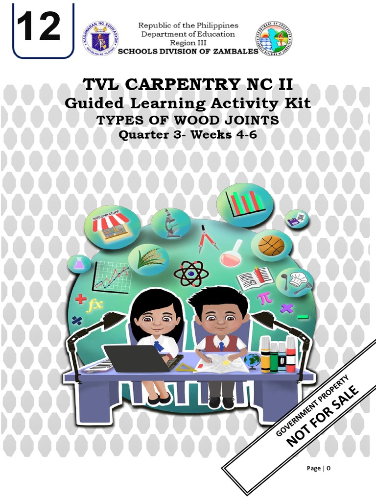 TVL 12 Carpentry NC II w4 6 Types of Wood Joints | PDF | Building Materials | Crafts