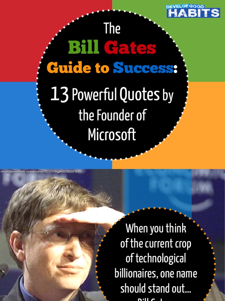 Bill Gates Guide To Success | PDF | Software | Computing