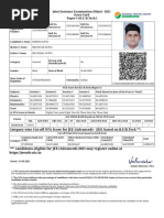 CUET UG ScoreCard | PDF | Tests