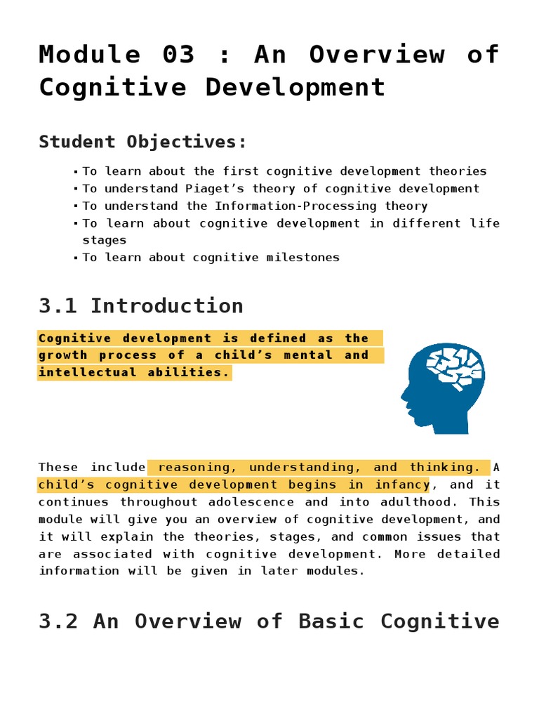 An In-Depth Exploration of Major Cognitive Development Theories, Stages ...