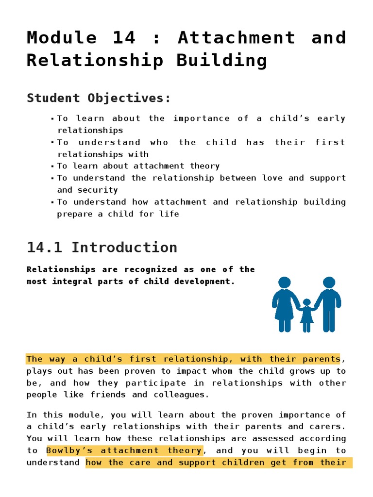 Module 14 | PDF | Attachment Theory | Adolescence