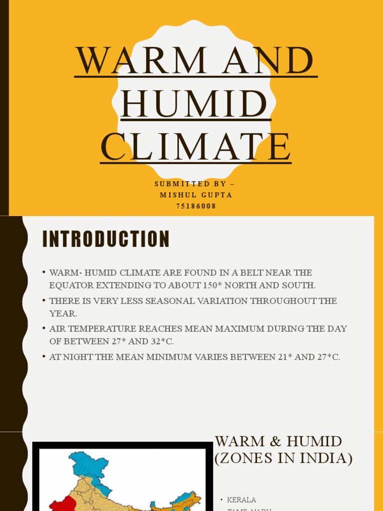 Warm and Humid Climate | PDF | Precipitation | Rain