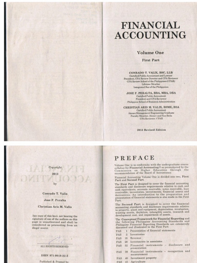 Financial Accounting 1 Part 1 | PDF