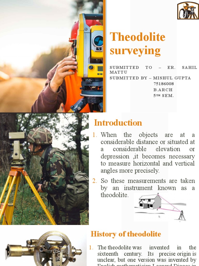 Theodolite Surveying | PDF | Surveying | Scientific Observation