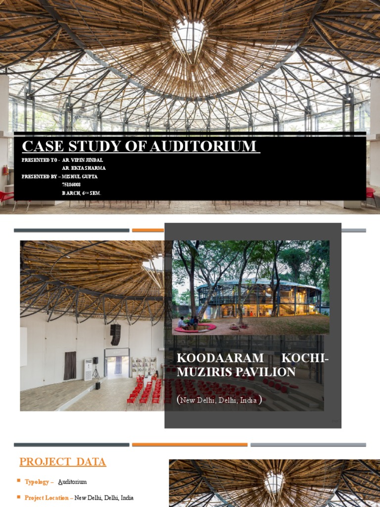 Koodaaram Pavilion Auditorium Case Study | PDF | Stairs | Climate