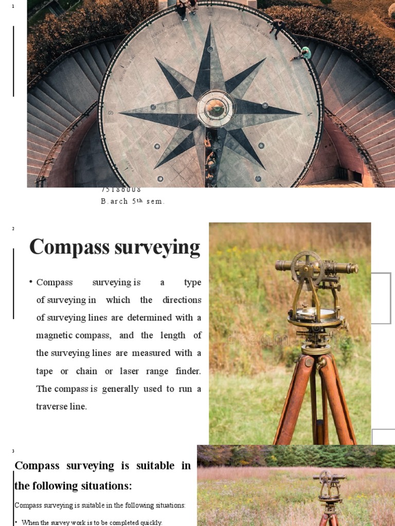 Compass Surveying | PDF | Compass | Surveying