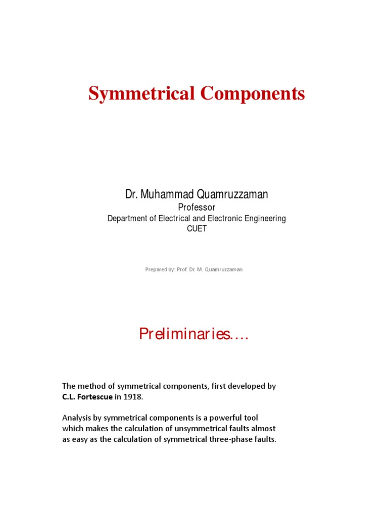 Symmetrical Components | PDF | Power Engineering | Ac Power