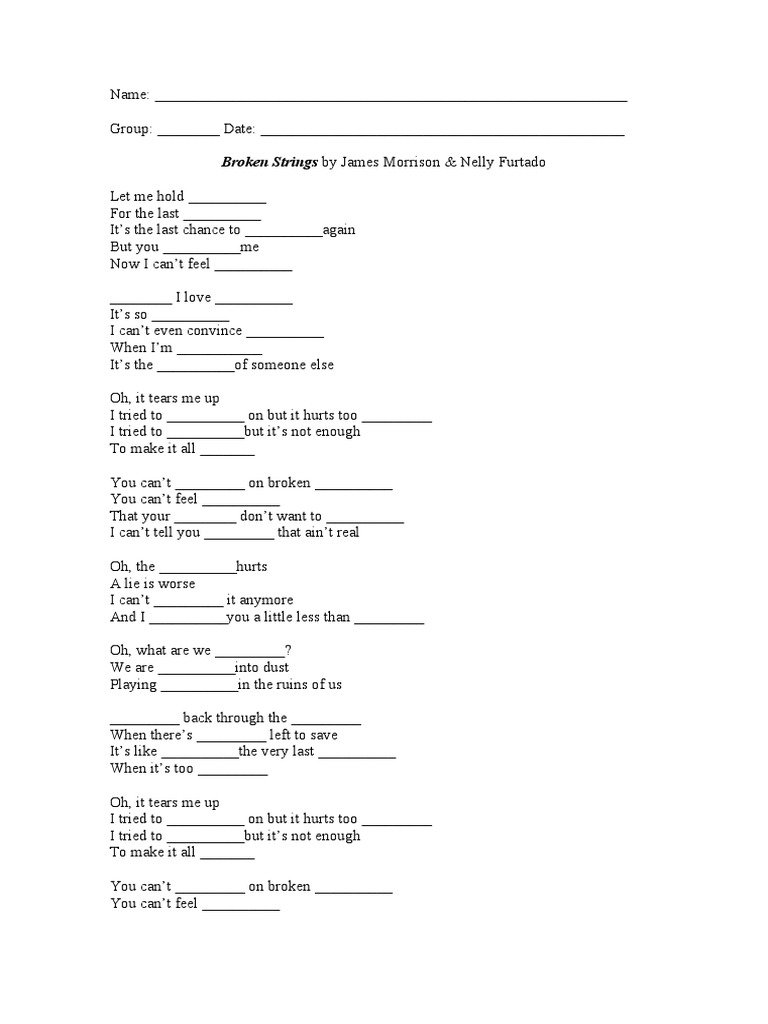 Broken Strings | PDF