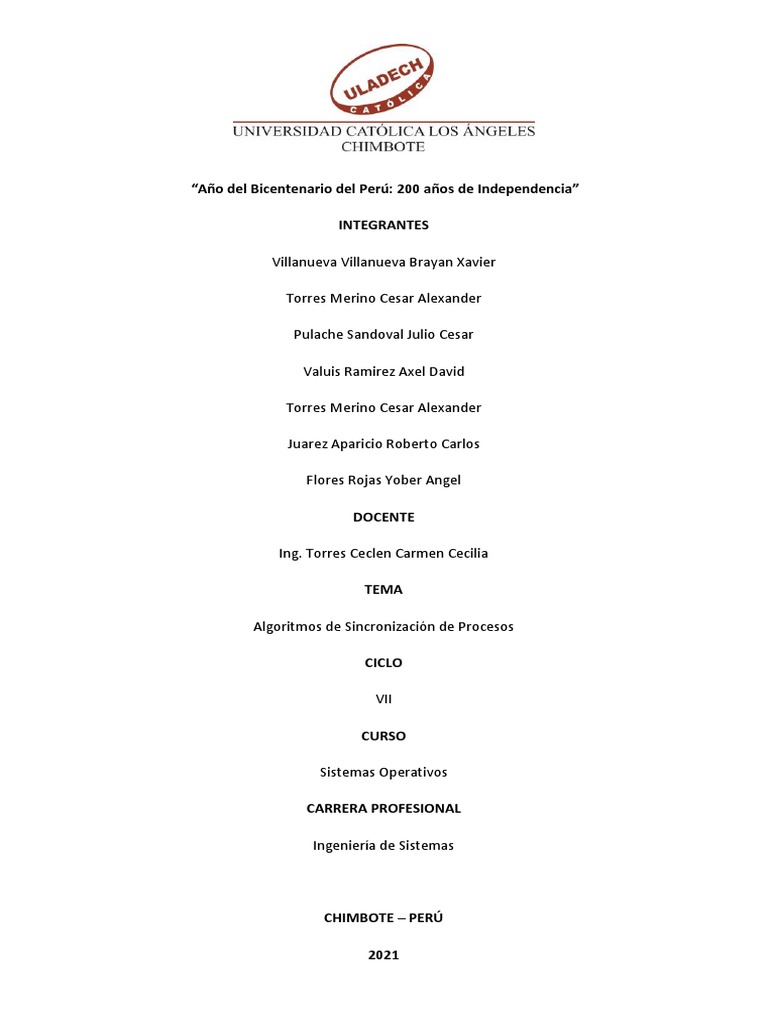 Algoritmos Sincronizacion Procesos IV | PDF | Hilo (Computación ... Algoritmos Sincronizacion Procesos IV | PDF | Hilo (Computación ...