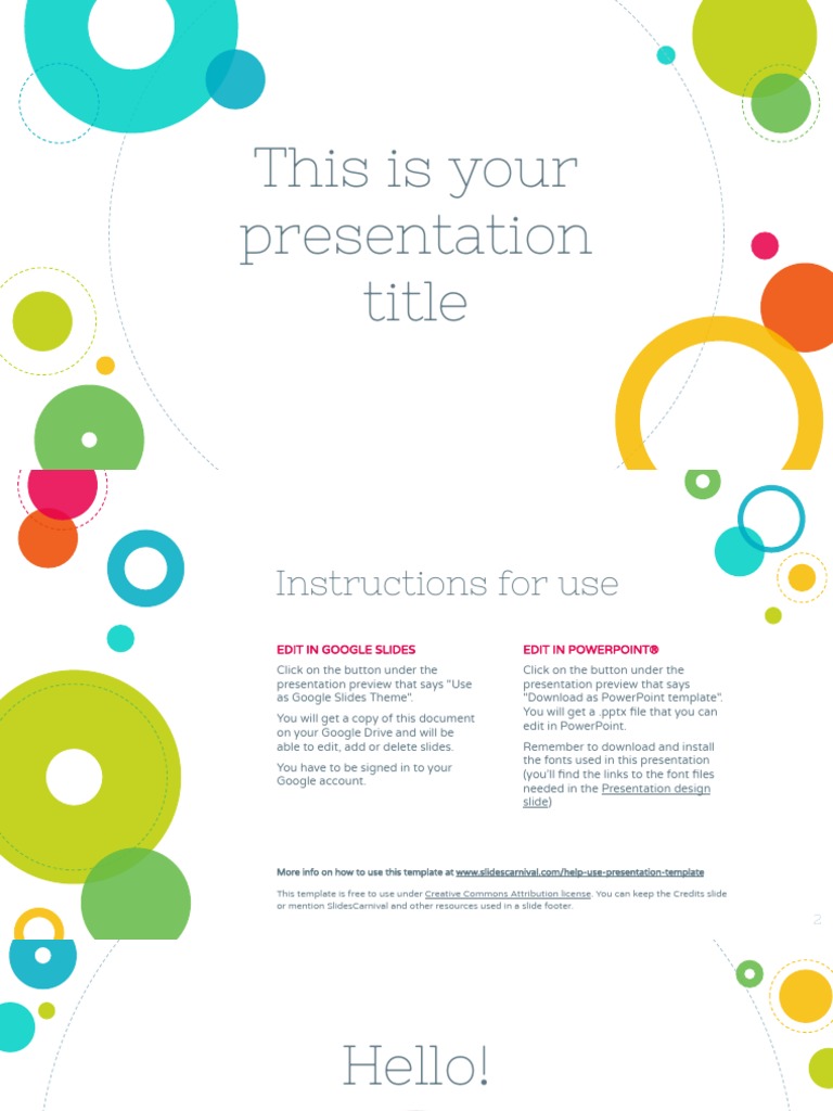 Puck SlidesCarnival | PDF | Color | Graphic Design